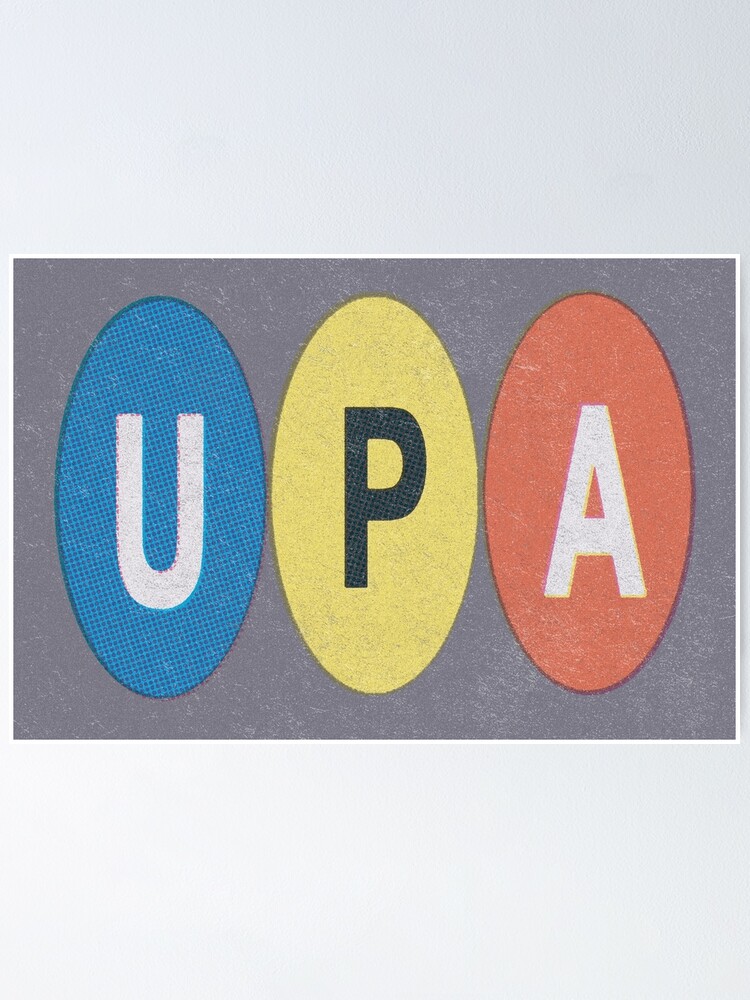 "United Productions of America logo" Poster for Sale by BrownWoodRobot ...