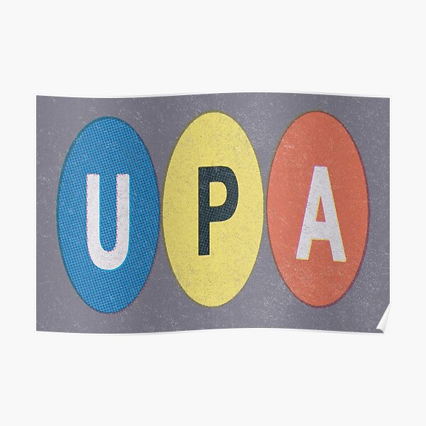 "United Productions of America logo" Poster for Sale by BrownWoodRobot ...