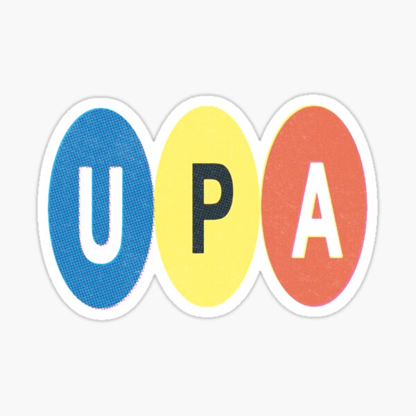 "United Productions of America logo" Sticker for Sale by BrownWoodRobot ...