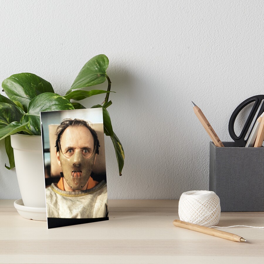 "Hannibal Lecter" Art Board Print by raovapparel | Redbubble