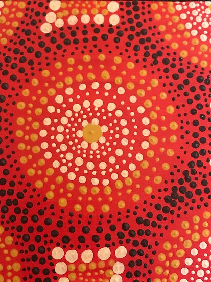 "Aboriginal art - orange life" Posters by Melchime | Redbubble