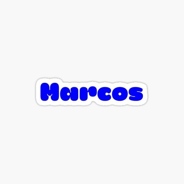 "Marcos" Sticker for Sale by Shalomjoy | Redbubble
