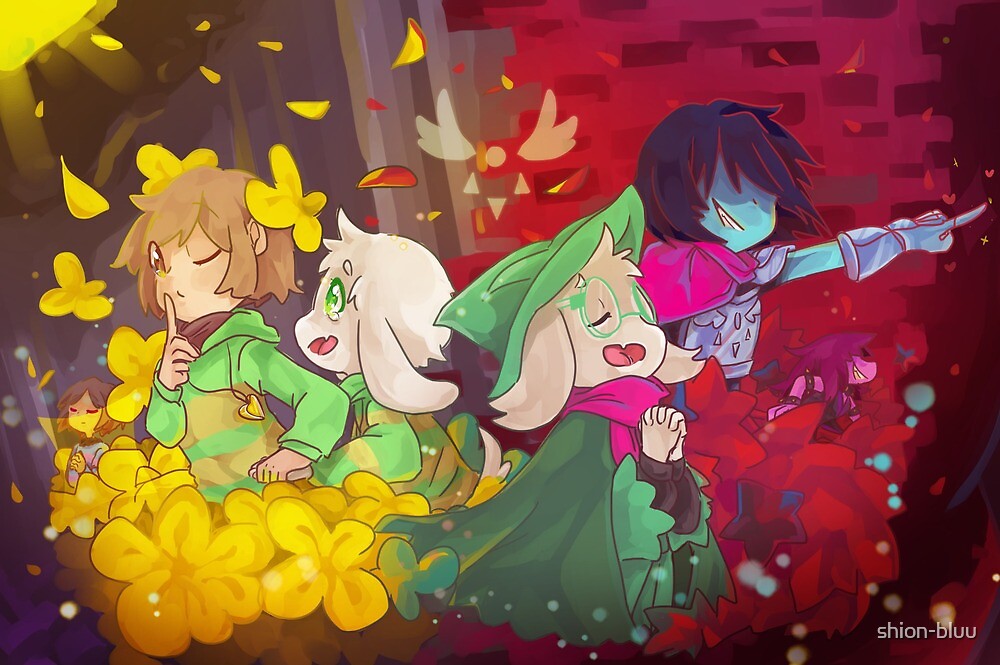 "Undertale x Deltarune" by shion-bluu | Redbubble