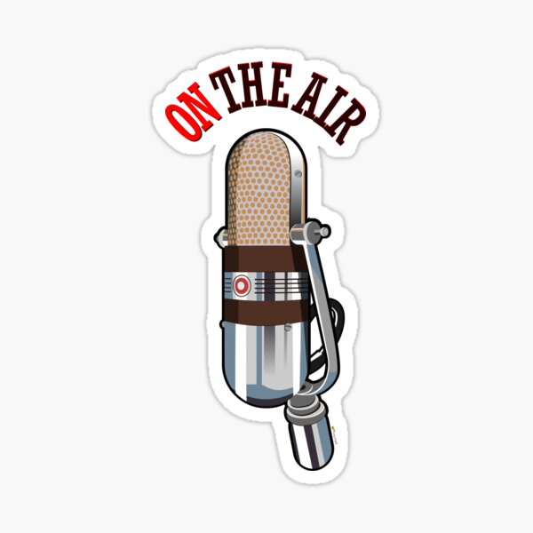 "Radio microphone" Sticker by Akira-31 | Redbubble