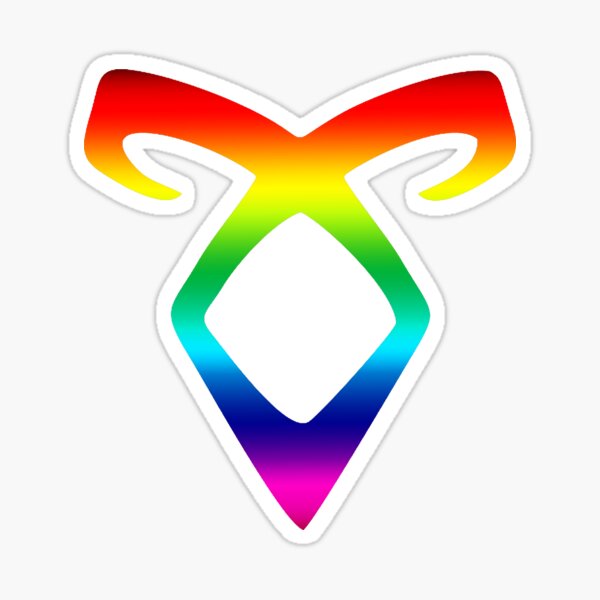 "Pride Angelic Power Rune - Shadowhunters " Sticker for Sale by ...