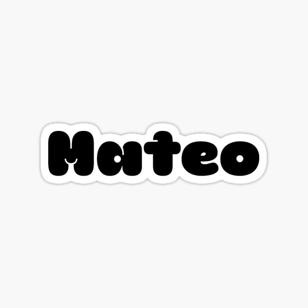 "Mateo" Sticker by Shalomjoy | Redbubble
