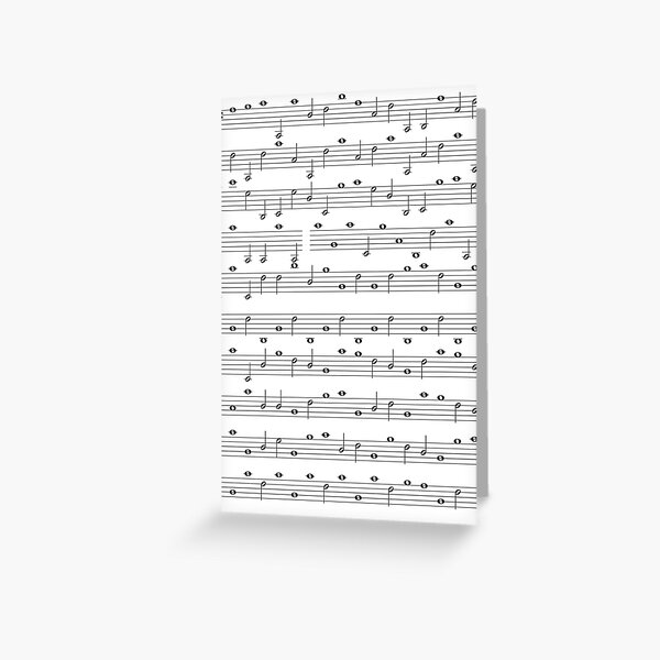"Scattered Sheet Music Notes " Greeting Card by Dankashire | Redbubble