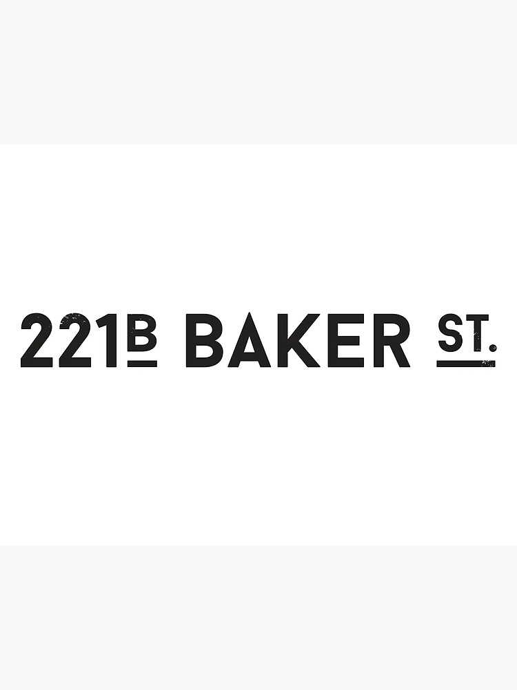 "Sherlock • 221B Baker St." Poster for Sale by applecakes | Redbubble