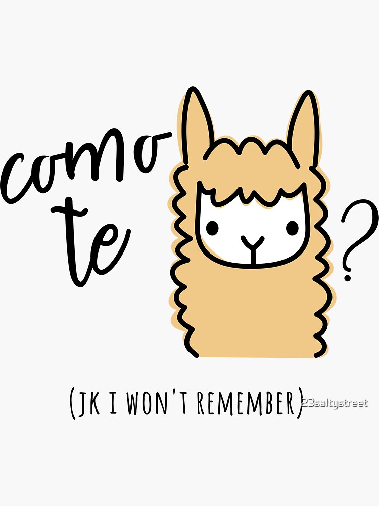 Como Te Llamas Name Tag
