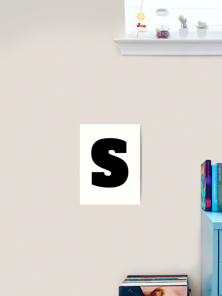 "Alphabet S (Uppercase letter s), Letter S" Art Print for Sale by ...