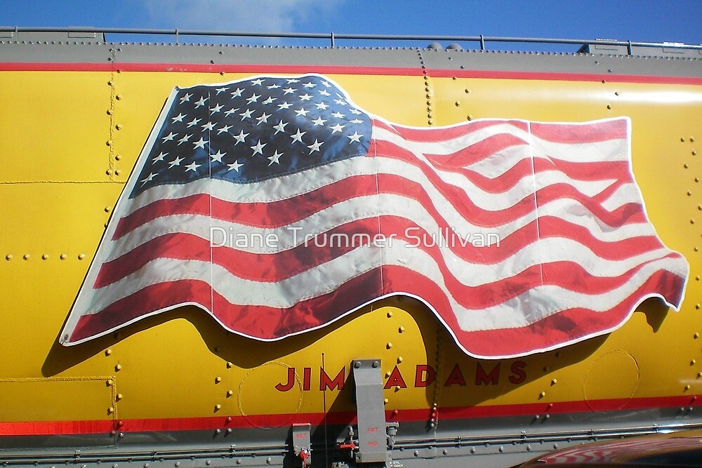 "American Flag on Train. . .Union Pacific" by Diane Trummer Sullivan ...