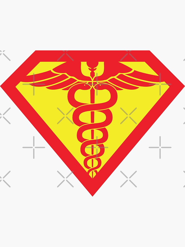 "Superdoctor" Sticker by amusingmed | Redbubble