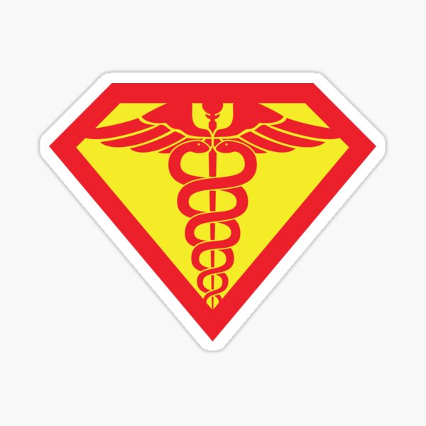 "Superdoctor" Sticker by amusingmed | Redbubble