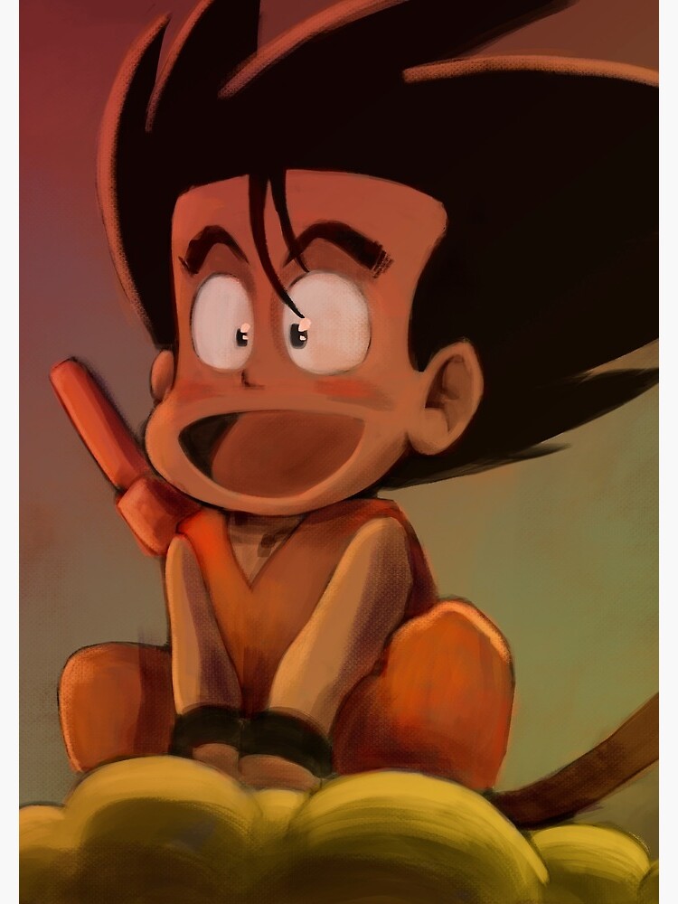 "GOKU RIDING THE CLOUD" Spiral Notebook by JuanJimenez | Redbubble