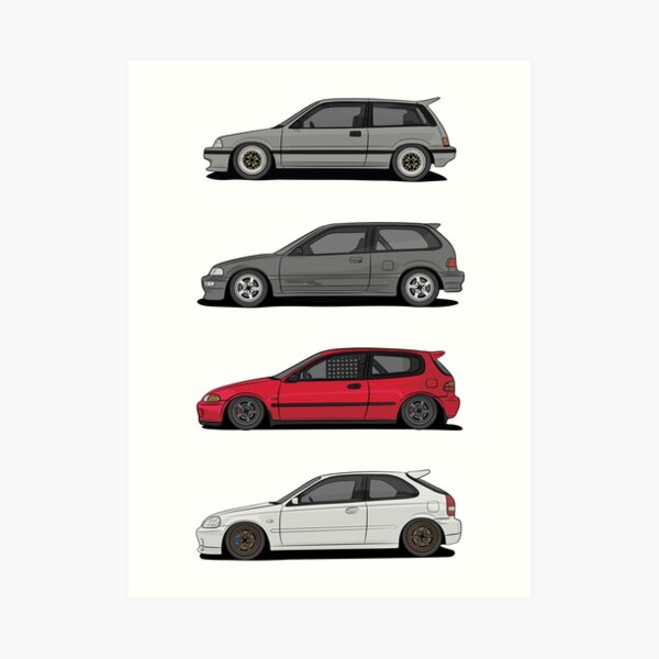 Honda Civic Wall Art | Redbubble