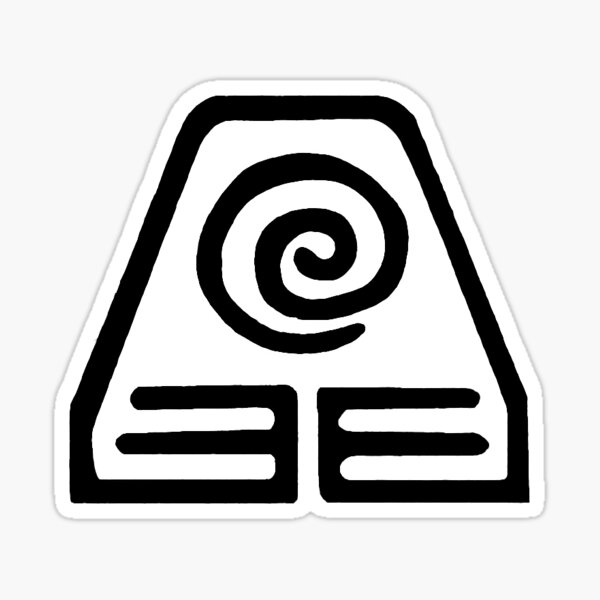 "Avatar Earth Bending Symbol " Sticker by leopardpaw177 | Redbubble