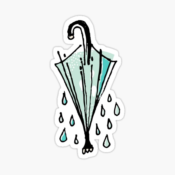 "umbrella" Sticker by ecrimaga | Redbubble