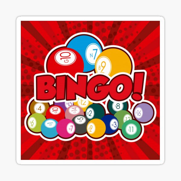 "Bingo - For Bingo Fans" Sticker by pugmom4 | Redbubble