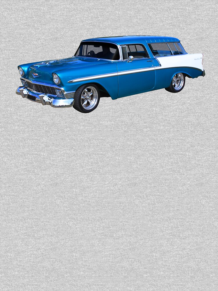 "56 Chevy Wagon" T-shirt for Sale by cars | Redbubble | car t-shirts ...