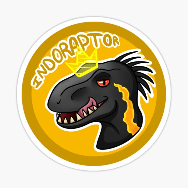 "King Indoraptor" Sticker for Sale by Galionne | Redbubble