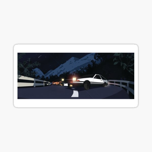 "Initial D" Sticker by Kirassom | Redbubble