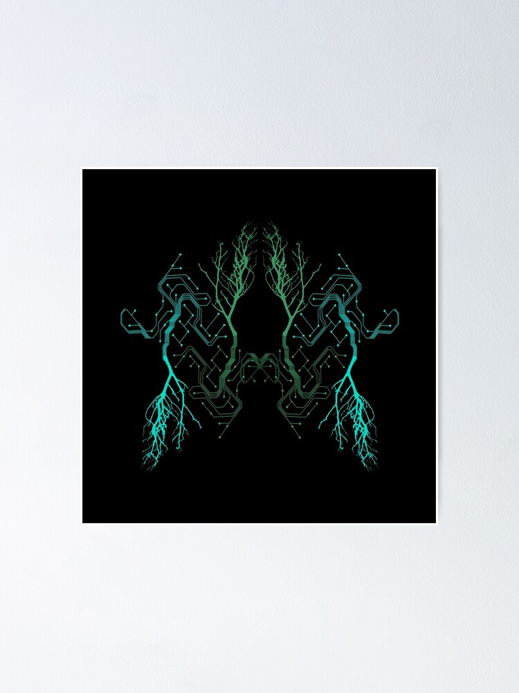 "Techno Tree" Poster by SyansAshes | Redbubble