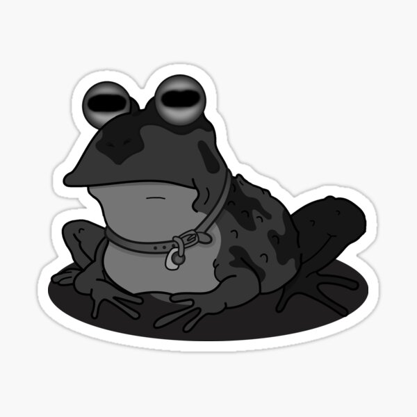 "Black and White Hypnotoad " Sticker for Sale by KelsoBob | Redbubble