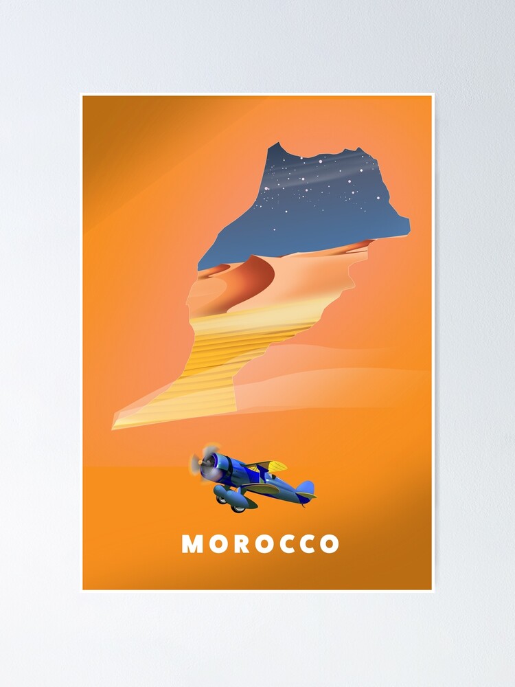 "Morocco Map " Poster by vectorwebstore | Redbubble