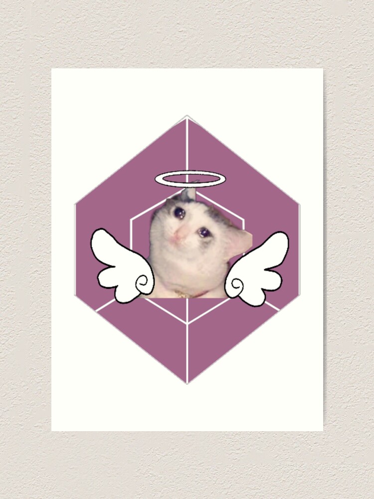"Sad cat meme" Art Print for Sale by Danie1997 | Redbubble