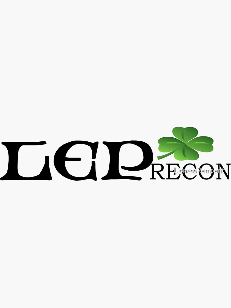 "LEPrecon" Sticker for Sale by LionessRampant | Redbubble