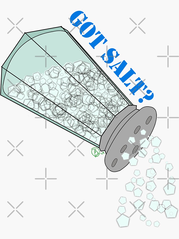 "Got Salt?" Sticker for Sale by Jakarva | Redbubble