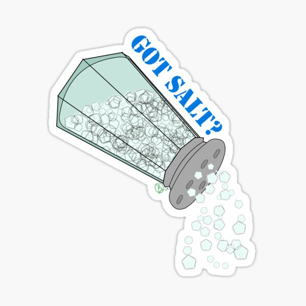 "Got Salt?" Sticker for Sale by Jakarva | Redbubble