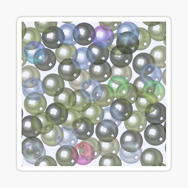 "Bubbles shades of green" Sticker for Sale by MadameFlutterbi | Redbubble