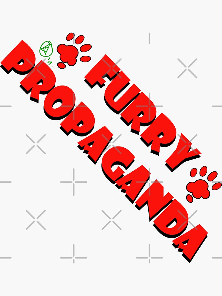 "Furry Propaganda" Sticker by Jakarva | Redbubble