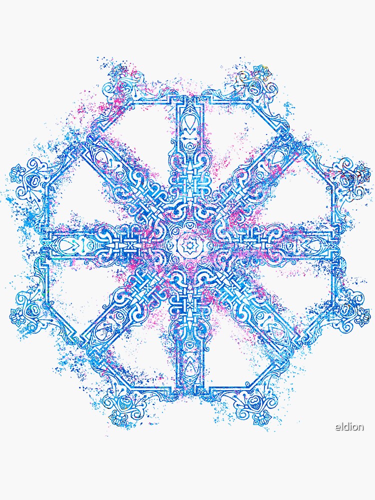 "Hope Geometric Octagon Spiritual Symbol Watercolor" Sticker for Sale ...