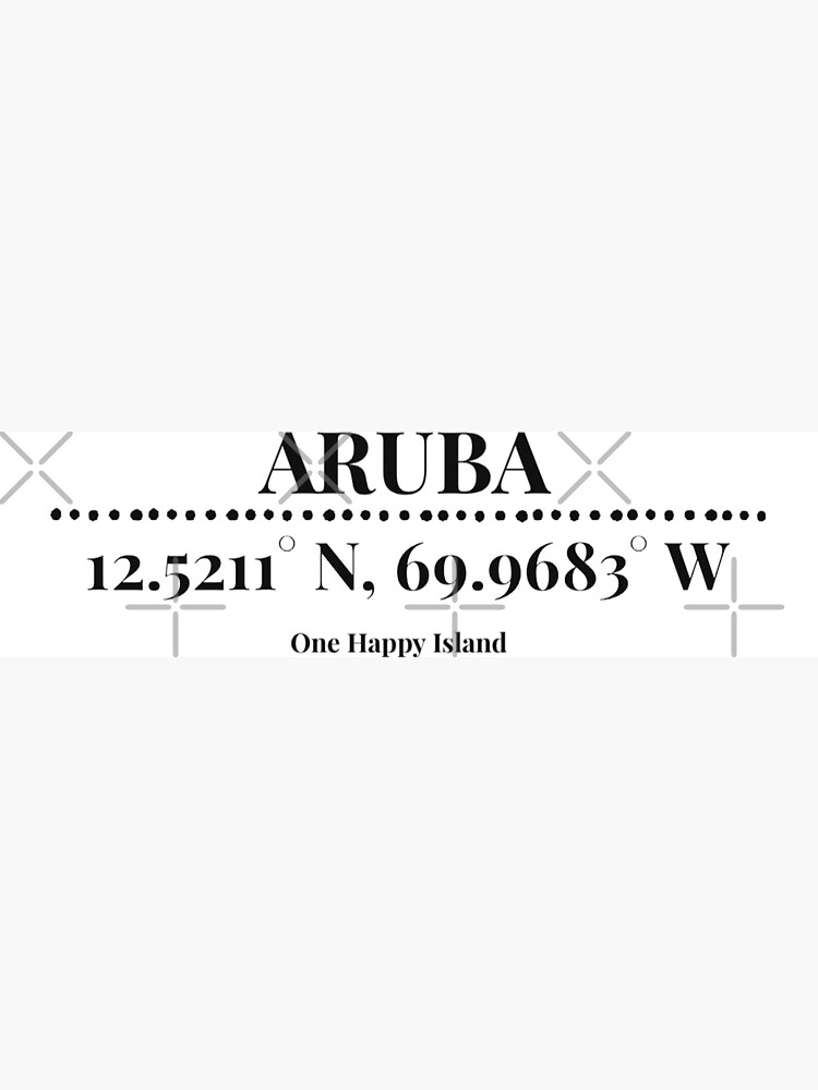 "Aruba" Sticker for Sale by katiabattistoni | Redbubble