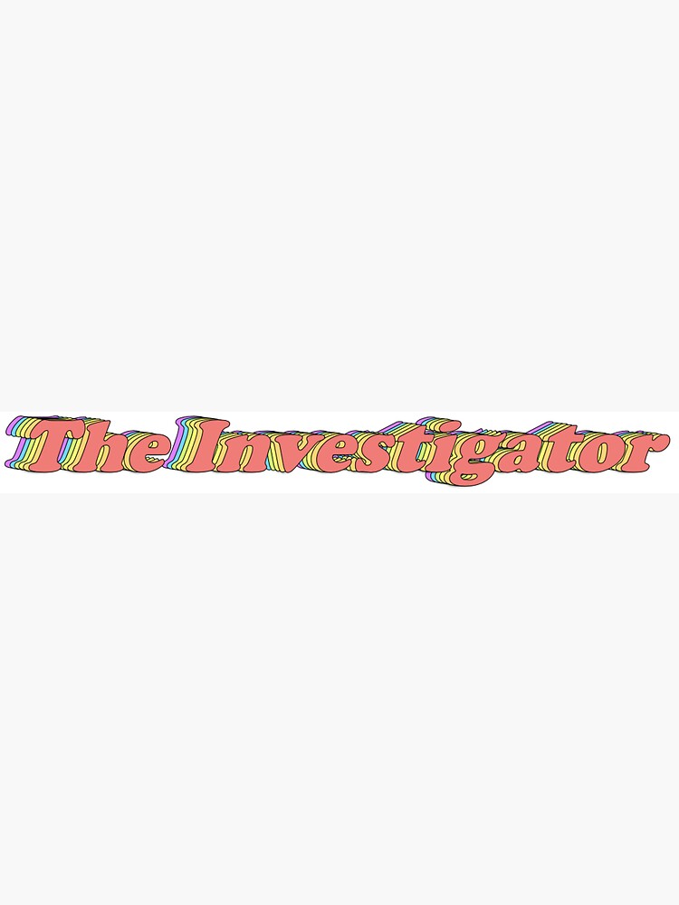 "The Investigator" Sticker by emilyrodgers | Redbubble