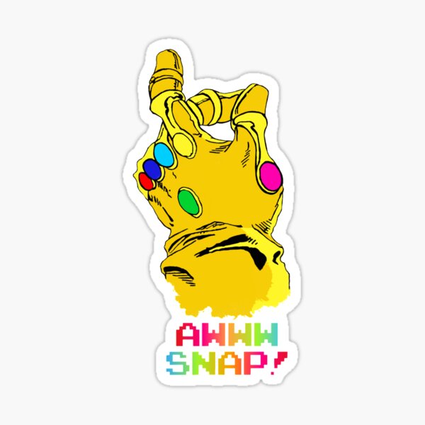 "Awww Snap!" Sticker for Sale by lydics | Redbubble