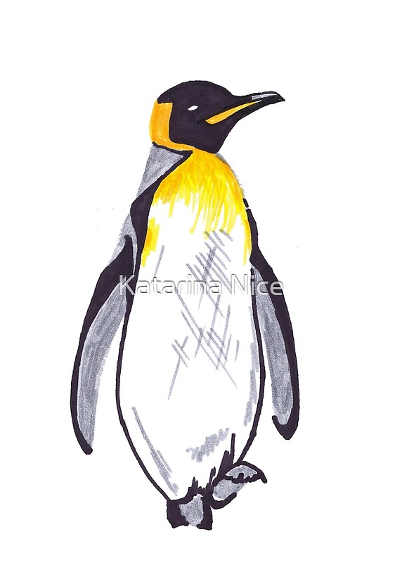 "Penguin walking" by Katarina Nice | Redbubble