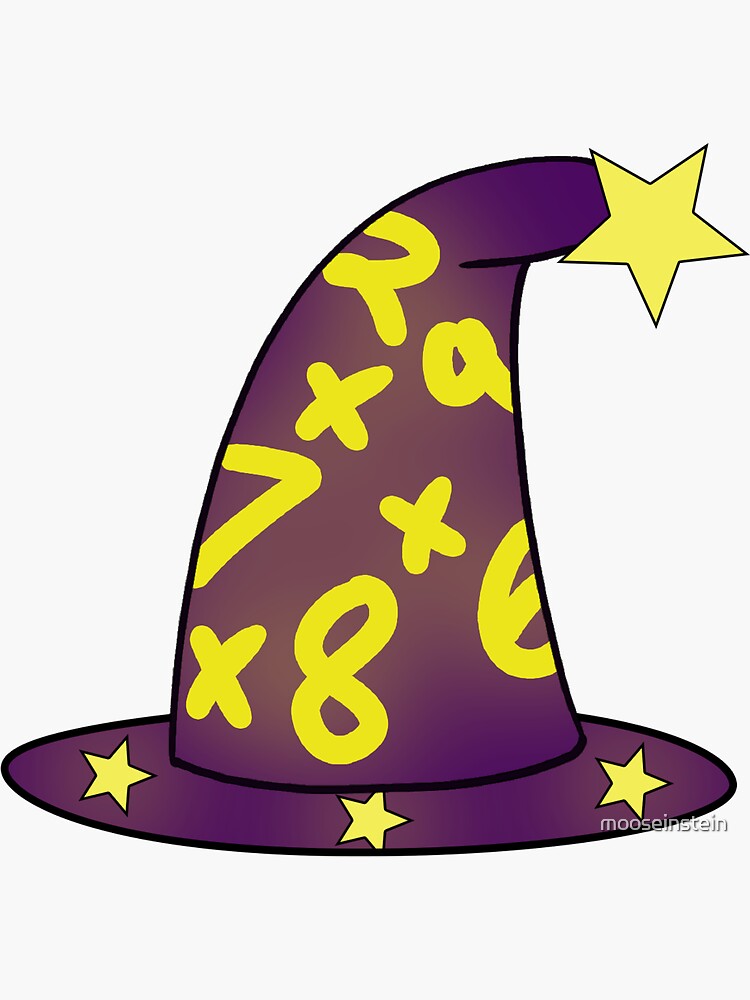 "Math Wiz" Sticker for Sale by mooseinstein | Redbubble