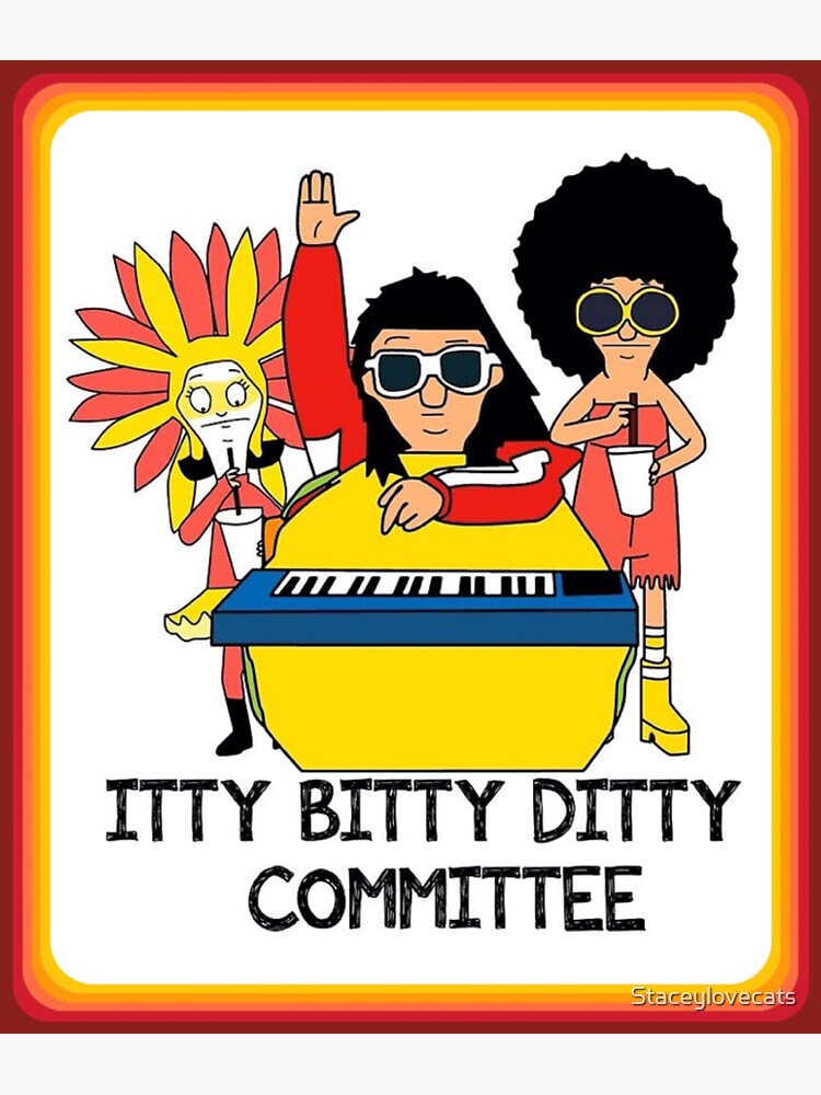 "Itty Bitty Ditty Committee " Sticker for Sale by Staceylovecats ...
