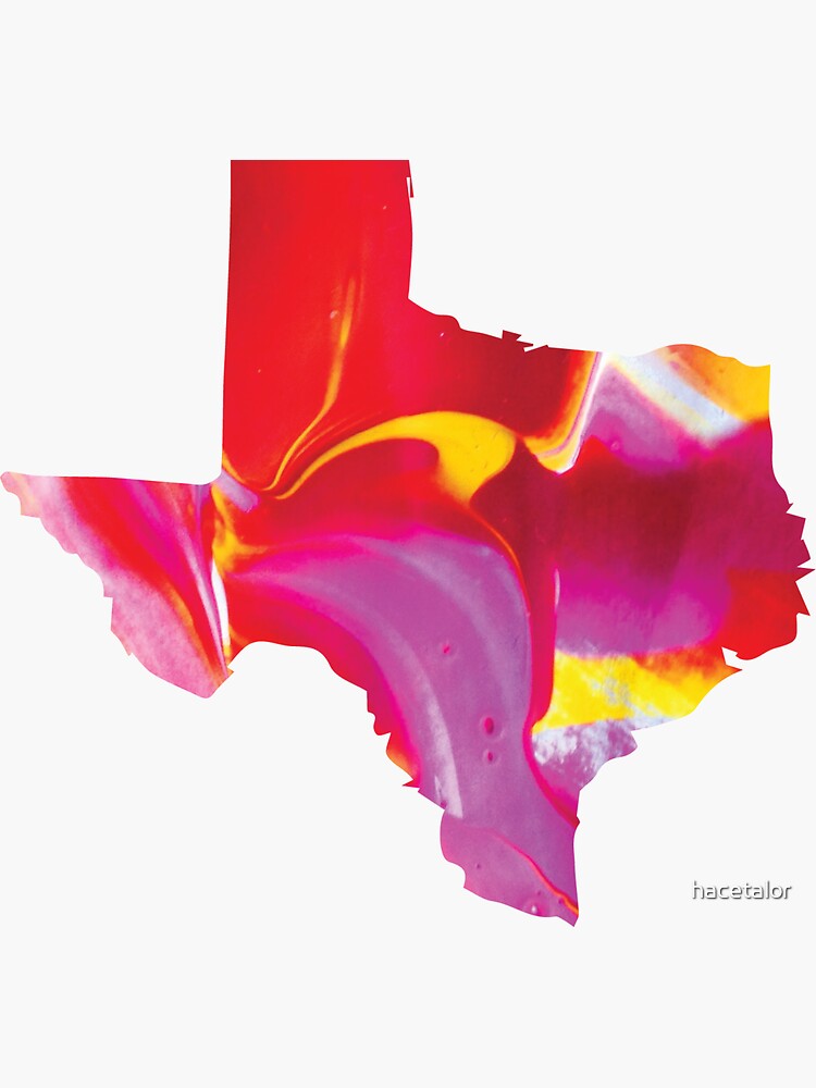 "Pink Texas" Sticker by hacetalor | Redbubble