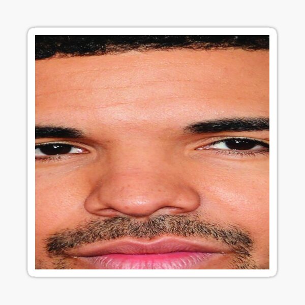"Drake Box Face" Sticker for Sale by lindsaybabie | Redbubble