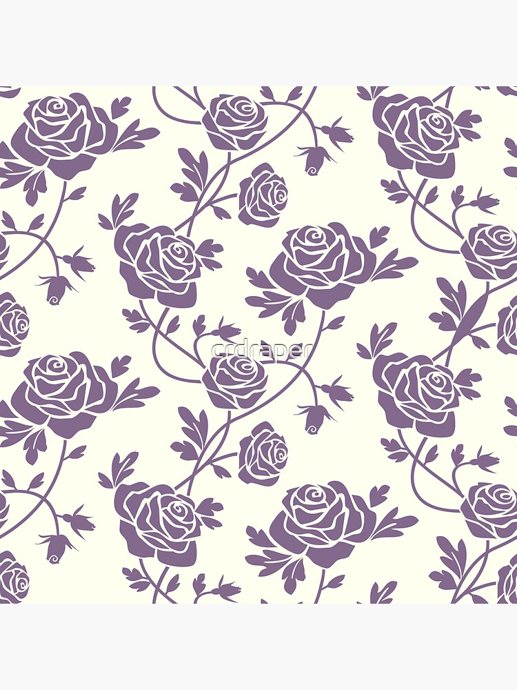 "Dark dusky pink roses" Sticker by crdraper | Redbubble