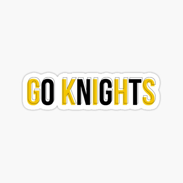 "Go Knights" Sticker for Sale by KarlaVazquez | Redbubble