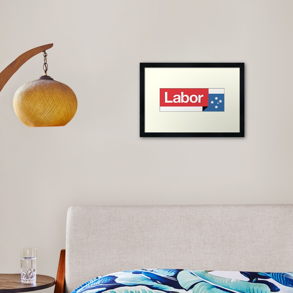 "Australian Labor Party Logo" Framed Art Print by Quatrosales | Redbubble