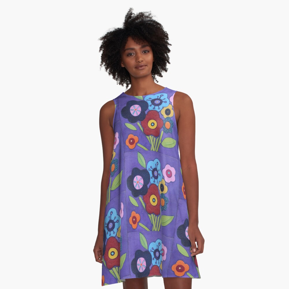 "Ode to Mary Quant" A-Line Dress for Sale by tinaallendesign | Redbubble