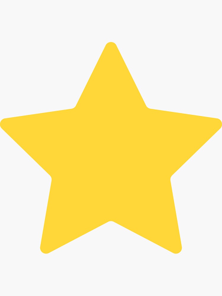 "Yellow Star " Sticker for Sale by motionhub | Redbubble