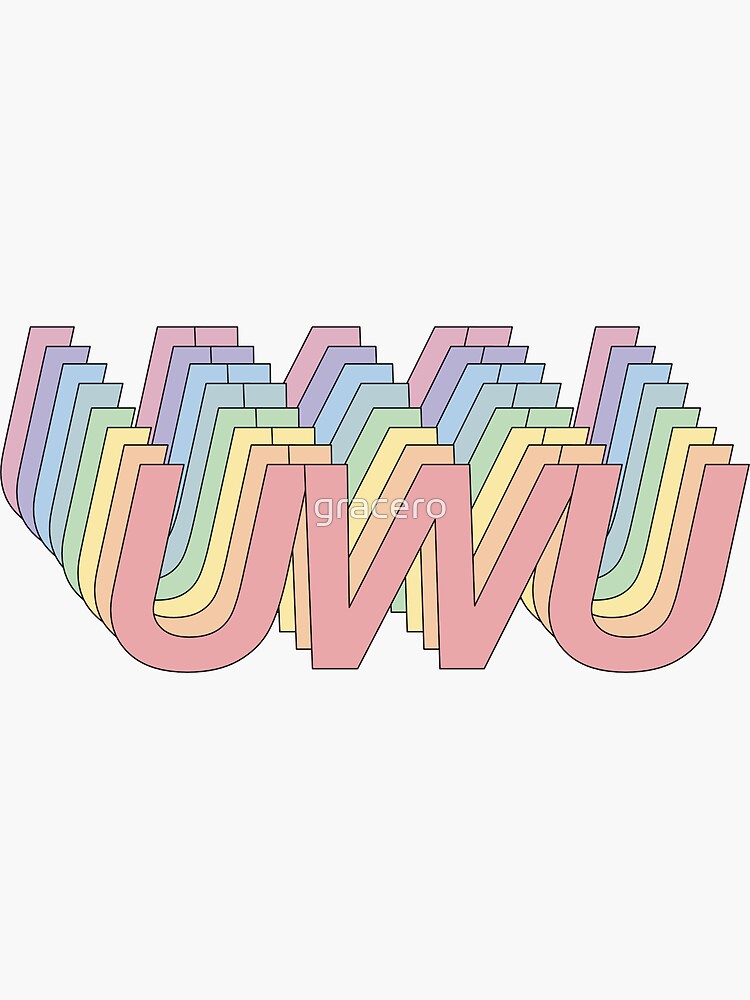 "uwu" Sticker for Sale by gracero | Redbubble