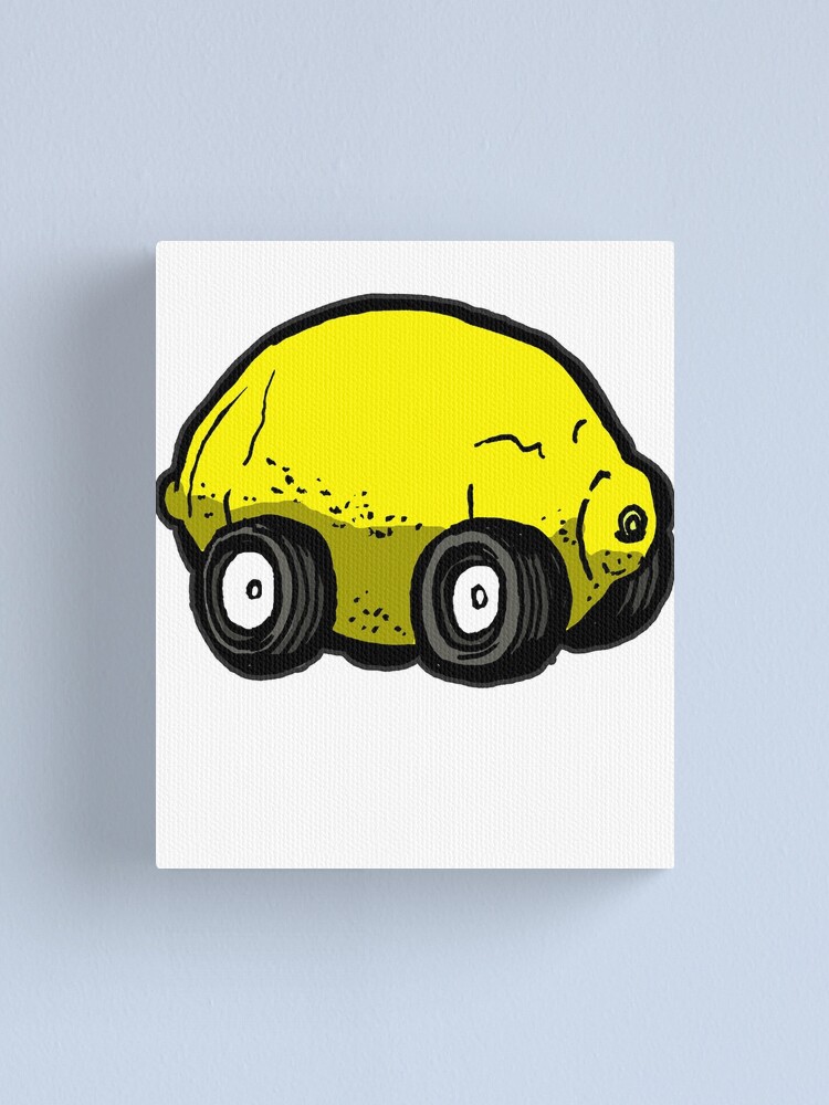 "Lemon Car Meme" Canvas Print for Sale by sketchNkustom | Redbubble